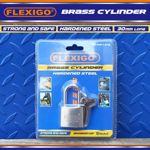 Jual Gembok Flexigo Brass Silinder Kuningan 30 MM Anti Cairan Setan ...