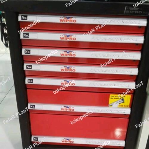 Jual Tool Box Trolley Cabinet + Tool Kit Set 7 Susun 143 Pcs WIPRO ...