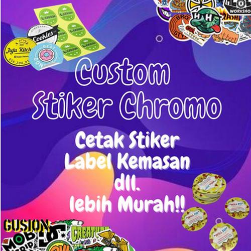 Jual Custom Stiker Murah / Stiker Chromo / Stiker Label / Stiker ...
