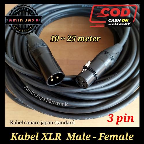 Jual Kabel xlr male to female / kabel microphone / kabel phantom power ...