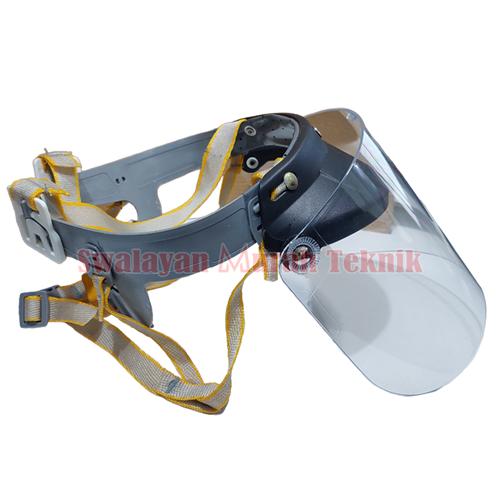 Jual Face Shield Pelindung Wajah Kaca Bening Putar Safety Faceshield ...