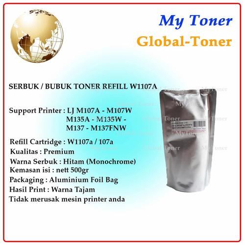 Jual SERBUK BUBUK TONER LASER COMPATIBEL M107a 107w 103a MFP136a 137fnw ...