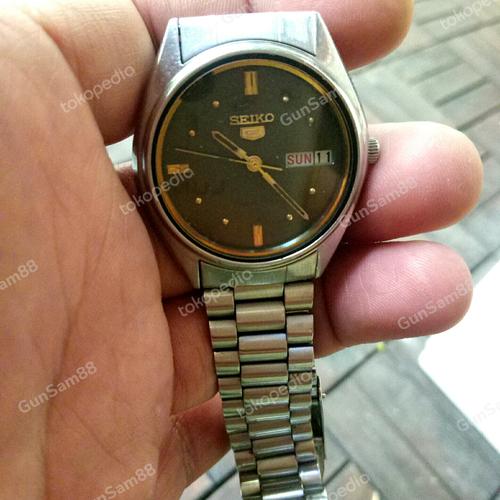 Jual Jam Seiko 5 automatic mesin caliber 6309A dial coklat cukup unik ...