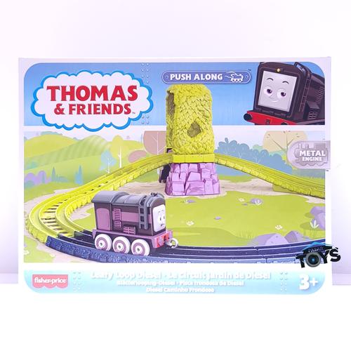 Jual Thomas & Friends Leafy Loop Diesel Push Along Metal Engine Playset ...