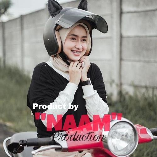 Promo Kuping Helm, Kuping Kucing Flanel, Kuping Flanel - Putih - Kab ...