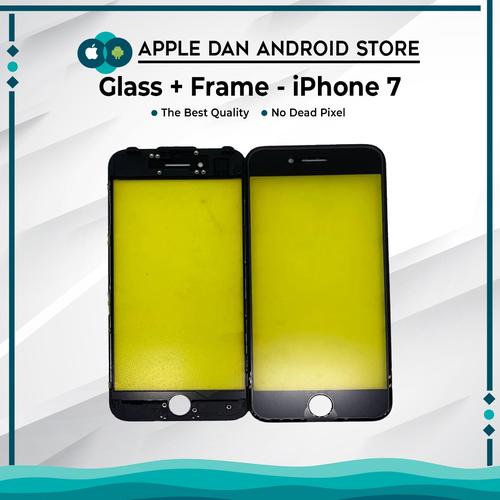 Jual KACA LCD + OCA + FRAME / GLASS LCD + OCA + FRAME IPHONE 7 - Hitam ...