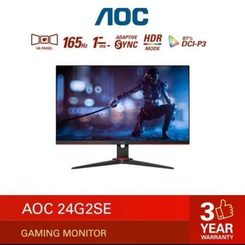 Jual LED GAMING AOC 24G2 se / Monitor AOC 24G2SE 23.8 VA 165Hz 1ms ...