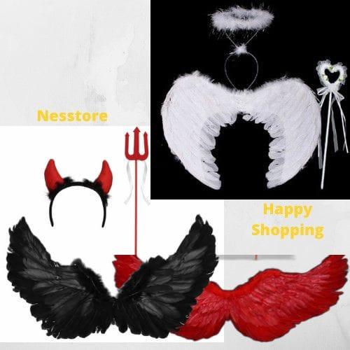 Jual Set Malaikat dan Devil Sayap Bidadari Peri Malaikat Devil cupid ...
