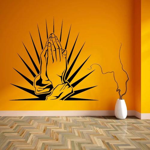 Jual Wallsticker Cutting Stiker Dinding Tangan Doa Kristen Tuhan Yesus ...