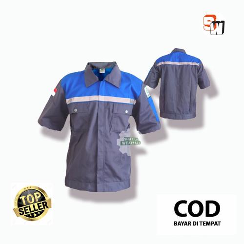 Jual Wearpack/baju kerja/seragam kerja/Atasan safety lengan pendek ...