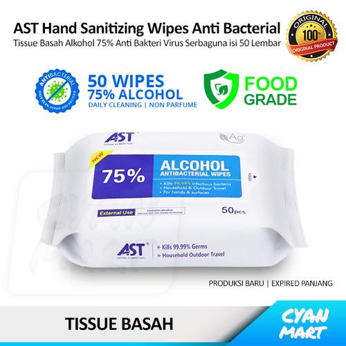 Jual Tissue Basah Tisu Antiseptik Alkohol Hand Sanitizer Wipes Alcohol ...