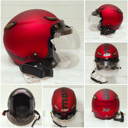 Jual Helm Motor Retro JPN Kawai Momo Marun Kaca Cembung SNI Dewasa ...