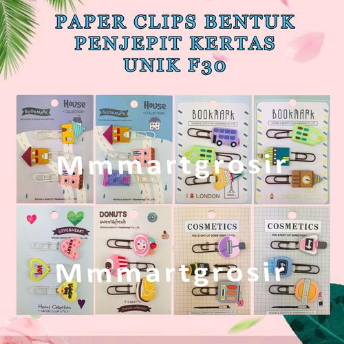 Promo Paper Clips / Paper Clips Bentuk unik / Penjepit Kertas / F30 ...