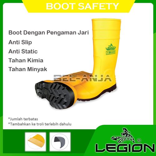 Jual Sepatu Boot Kuning Karet Safety Steel Toe Safety Shoes Ujung besi ...