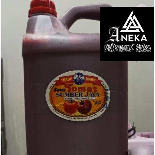 Jual Saos Saus Sambal Merah Sumber Jaya 5 liter / saos tomat khas ...