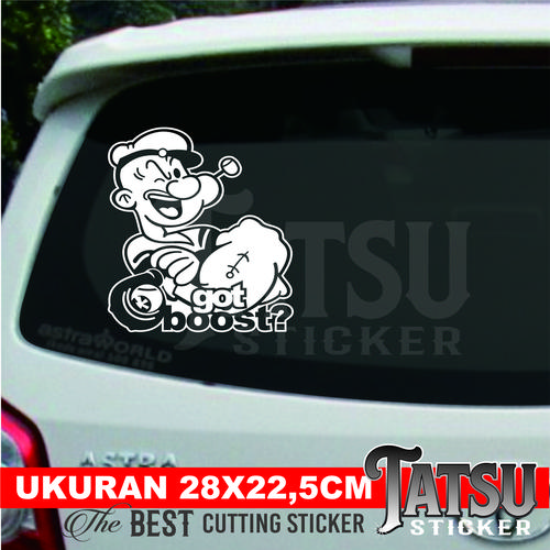 Jual CUTTING STICKER KACA MOBIL ATAU BODY MOBIL STIKER TERBARU POPEYE ...
