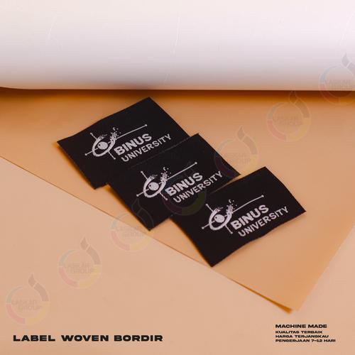 Jual label baju woven /1x5cm/ woven rajut/label peci/ Woven rajut ...