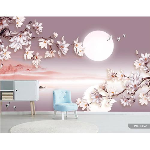 Jual Wallpaper Dinding Mural Custom Chinoiseri Chinese Oriental Bunga ...
