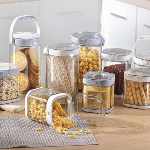 Jual Toples Kaca Bening Tebal / Tempat Makanan Kue Snack Kedap Udara ...