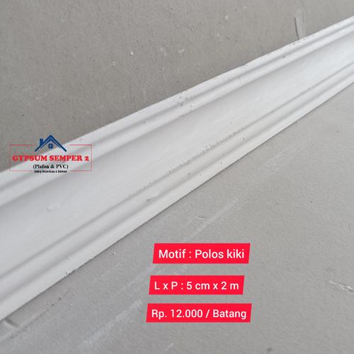 Jual List gypsum plafon motif minimalis polos 5.5 cm / List profil ...