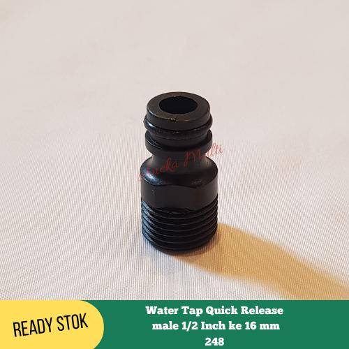 Jual Water Tap Quick Release male 1/2 Inch ke 16 mm - Kota Tangerang ...