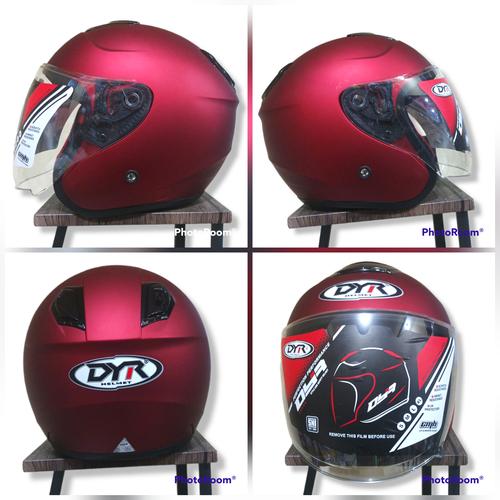 Jual Helm KIYOTO DYR OSAKA SOLID Red candy DOP - Toska, XL - Kab ...