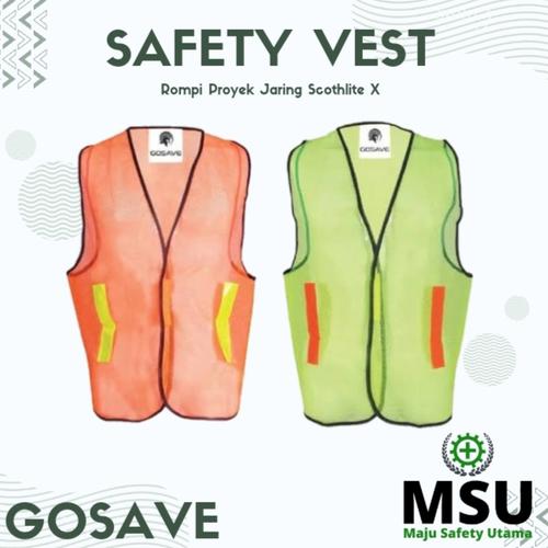 Jual safety vest jaring scotlite x rompi proyek jaring gosave rompi ...