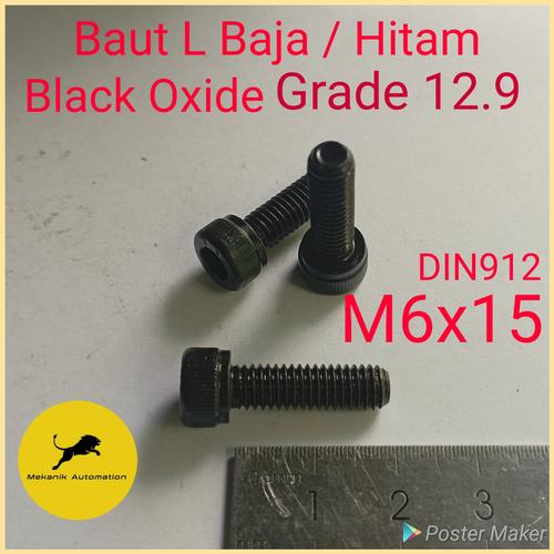 Jual Baut L M6 x 15 Baja Grade 10.9 - Jakarta Timur - Mekanikautomation ...