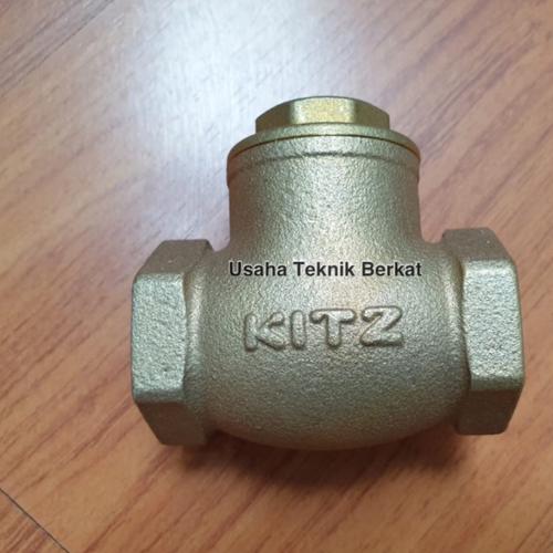 Jual Swing check valve kitz 4" inch kuningan asli original 100% ...