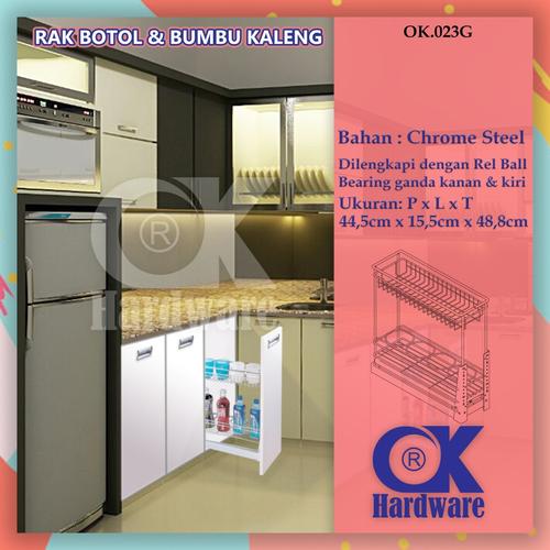 Jual Rak Bumbu Kaleng Rak Botol Drawer Basket OK023G for Kitchen ...