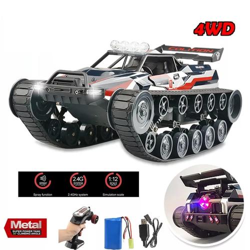 Promo RC Tank Stunt Drift Tank Spraying Mist Truck 1/12 2.4G High Speed ...