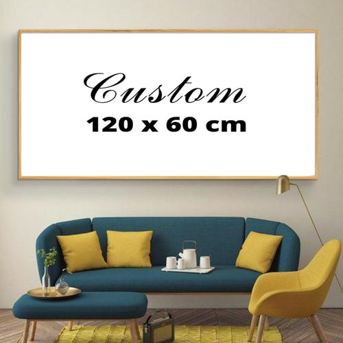 Jual Hiasan dinding Custom/Upgrade ukuran 120x60cm dengan bingkai frame ...