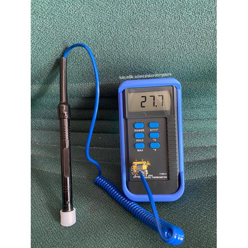 Jual Set Thermometer Type K TFC 305A Single Channel Plus Surface Lurus ...