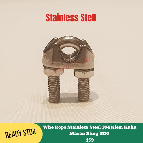Jual Wire Rope Stainless Steel 304 Klem Kuku Macan Sling M10 159 - Kota ...
