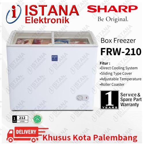 Promo SHARP BOX/CHEST FREEZER KACA SLIDING 212 LITER FRW-210 Cicil 0% ...