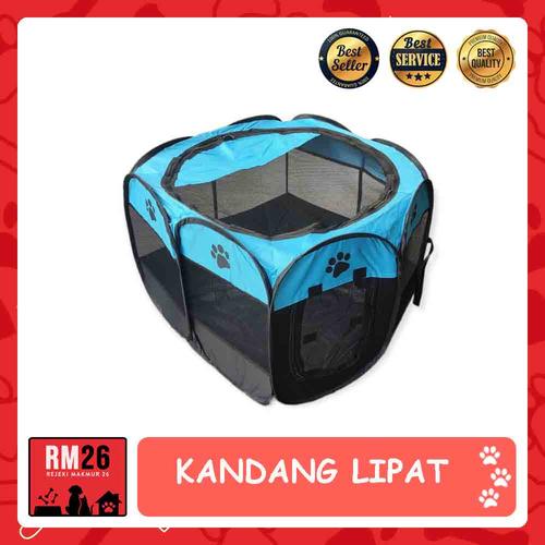 Jual KANDANG LIPAT PORTABLE TENDA PAGAR ANJING KUCING - Cokelat - Kota ...
