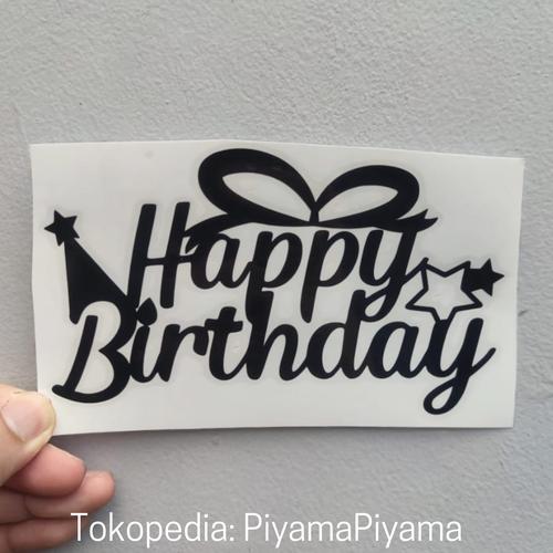 Jual Stiker Happy Birthday Sticker Balon PVC Stiker Ulang Tahun ...
