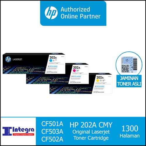 Jual Toner HP 202A Warna / Colour LaserJet Original Cartridge - Cyan - Jakarta Utara - Integra ...