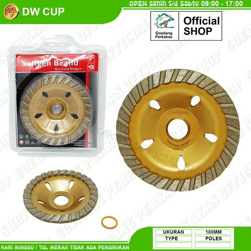 Jual Mata Gerinda Poles Beton Diamond Wheel Cup 4 Inch Soligen DW Cup ...