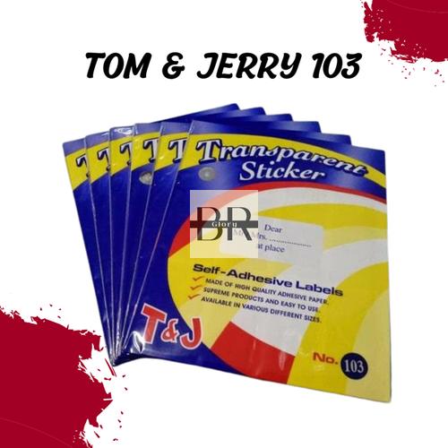 Jual Label Tom & Jerry 103 - Label Undangan 32x64mm - Label Kertas Kecil - 5 lemmbar - Kota ...