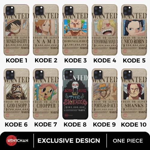 Jual Custom Case WANTED POSTER BOUNTY One Piece Anime - GLASS CASE ...