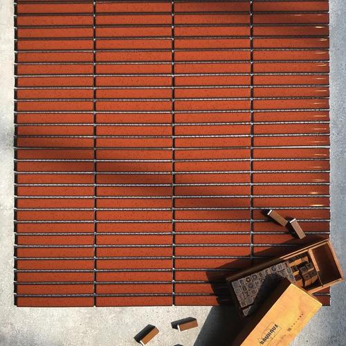 Jual Backsplash Tile Mosaic Venus Type Venus Pottery Striped Terracotta ...
