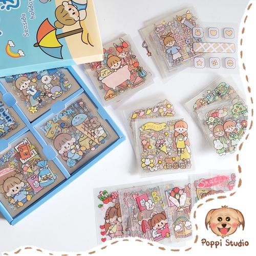 Jual Sticker Aesthetic Pack Warna | Sticker Bujo | Sticker Botol Minum ...