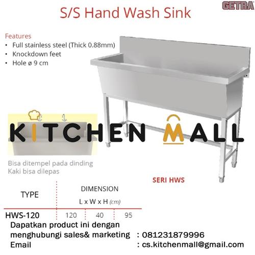 Jual GETRA HWS-120 SS HAND WASH SINK - WASTAFEL CUCI TANGAN STAINLESS ...