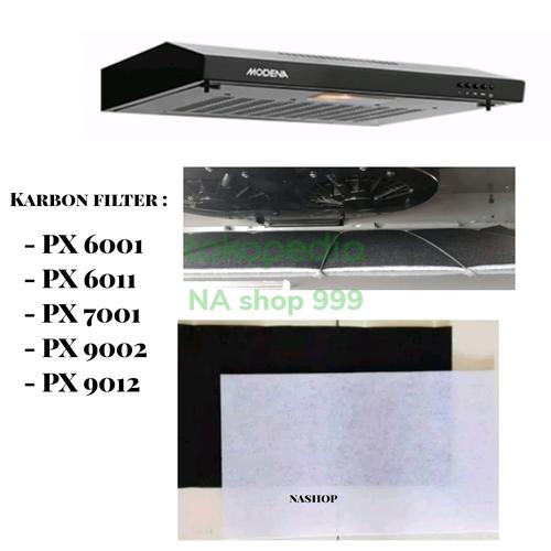 Jual karbon filter cooker hood modena PX 9012V/ PX 9002 /PX9001 - Hitam ...