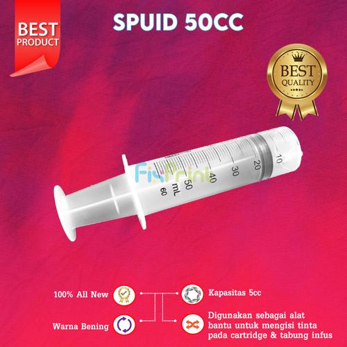 Promo Spuit 50cc, Syringe 50cc, Suntikan Tinta 50ml, Spuid Ukuran 50 Ml ...