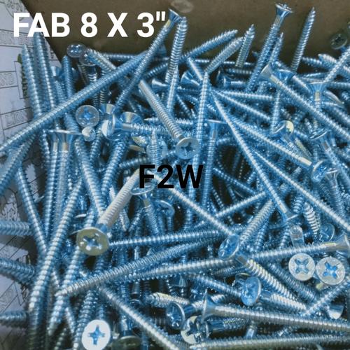 Jual ECERAN 100PCS FAB 8X3" SKRUP FH (+) SEKRUP TAPPING SCREW #8X3" 7CM ...