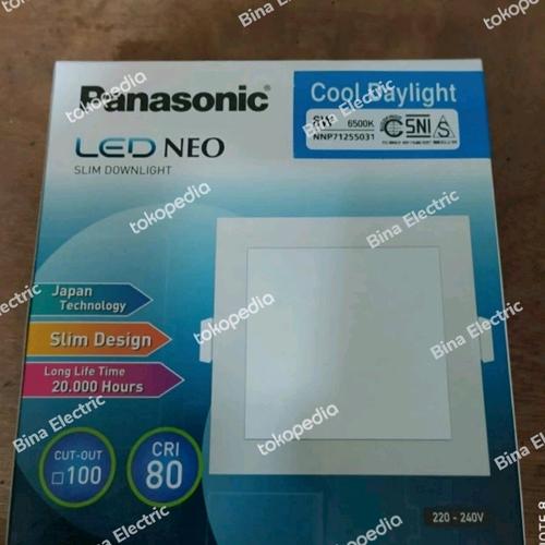 Jual Lampu LED Neo Slim Downlight Panel Panasonic Inbow 6w 6watt Kotak ...