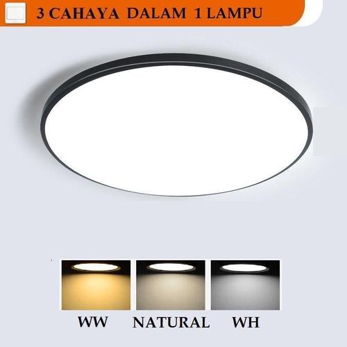 Jual FL 1219 LAMPU PLAFON MINIMALIS 3 UKURAN SIMPLE DEKORASI HIAS - 24W ...