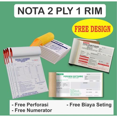 Jual CETAK NOTA CUSTOM 2 PLY 1 RIM NOTA SERVICE - KWITANSI - BON KONTAN ...